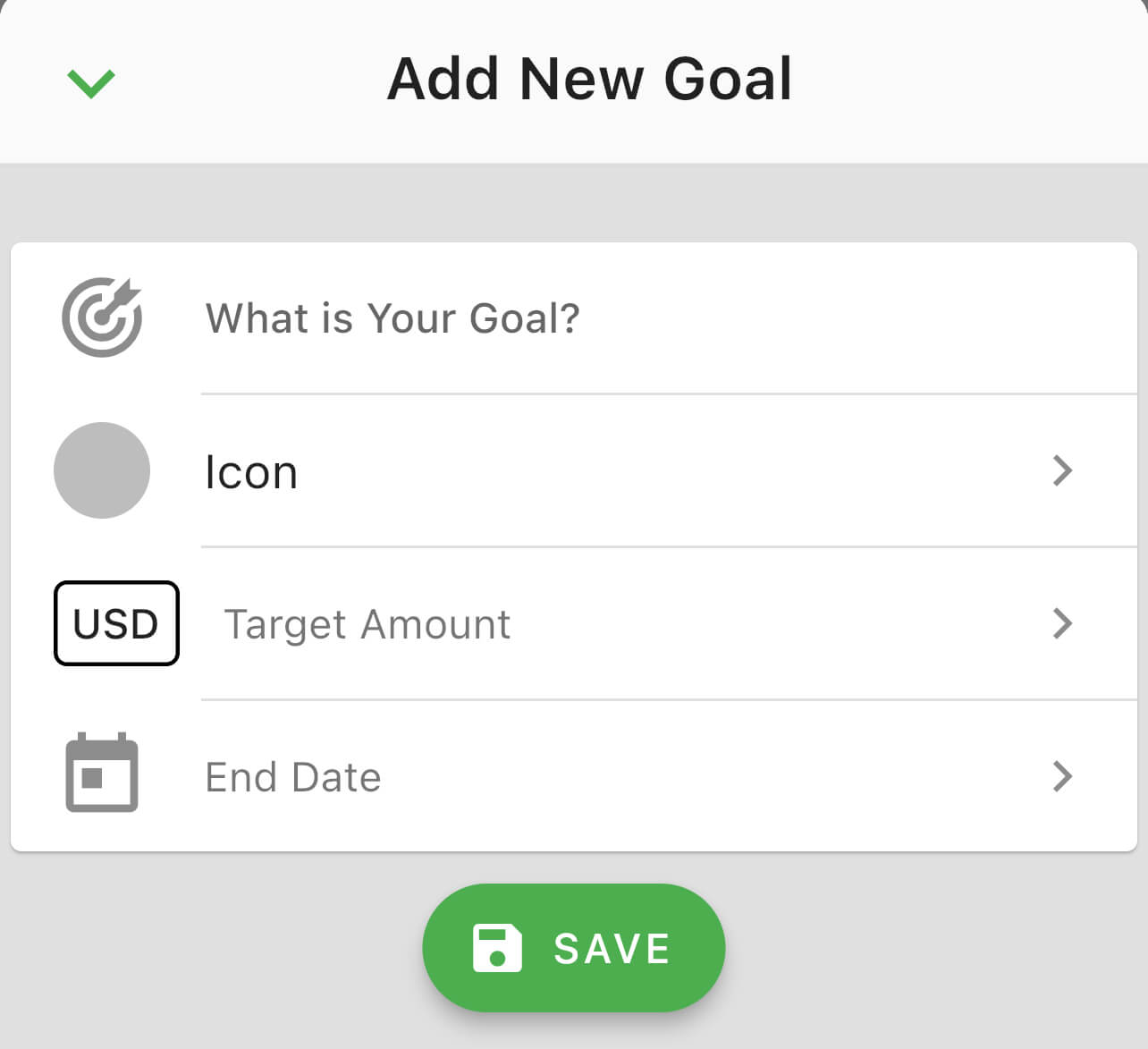 Create Savings Goals – Smiley Budget & Money Manager