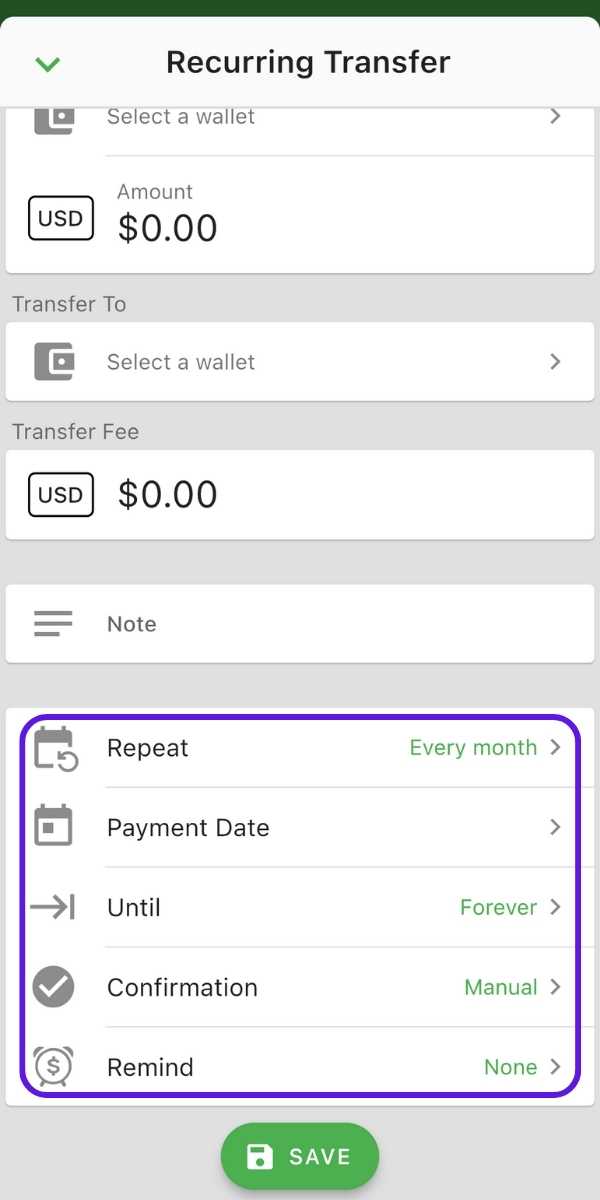 How to use Planned Payments – Smiley Budget & Money Manager